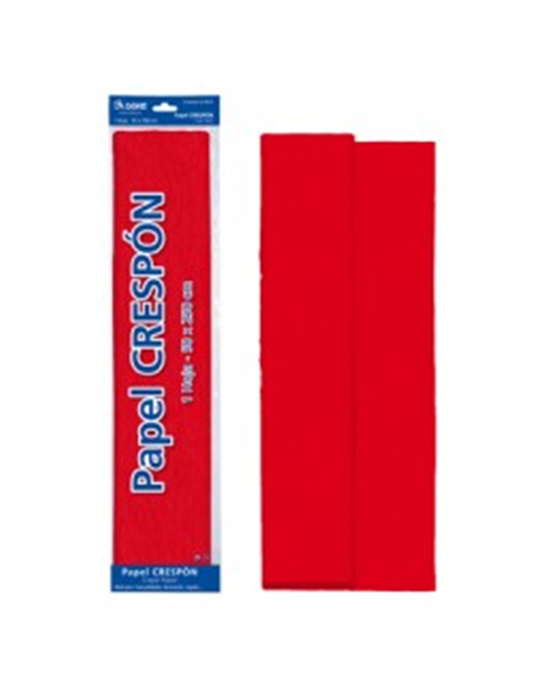 ROLLO PAPEL CRESPON 0,50x2,5 m ROJO