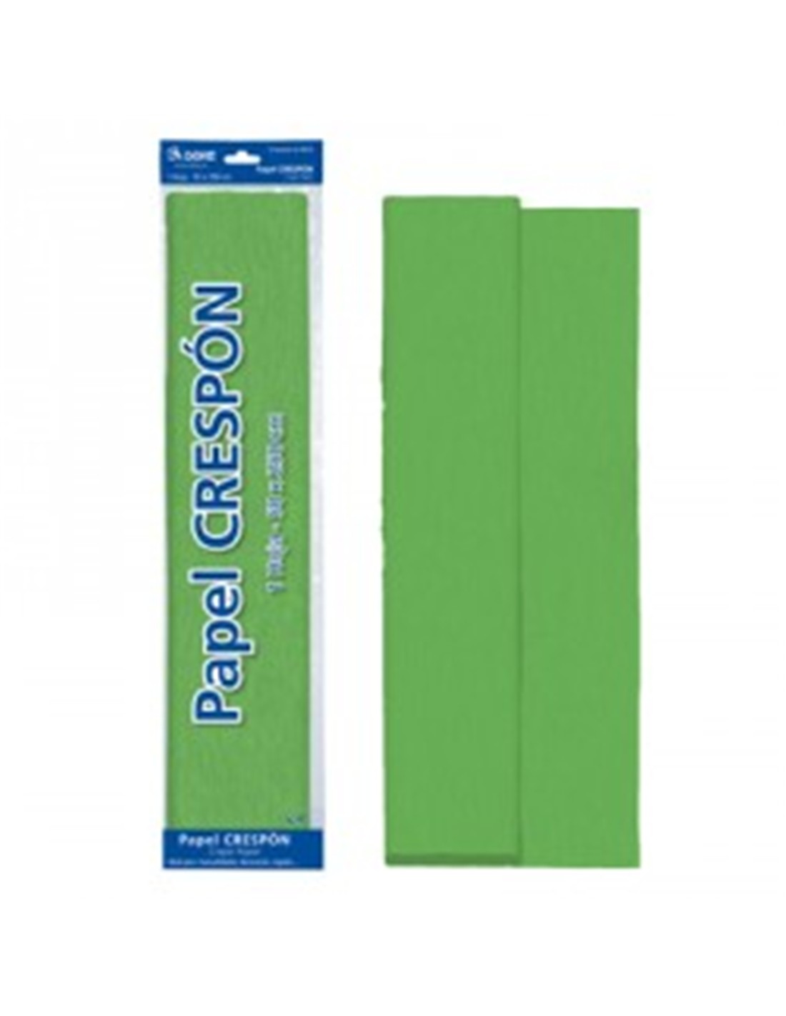 ROLLO PAPEL CRESPON 0,50x2,5 m VERDE