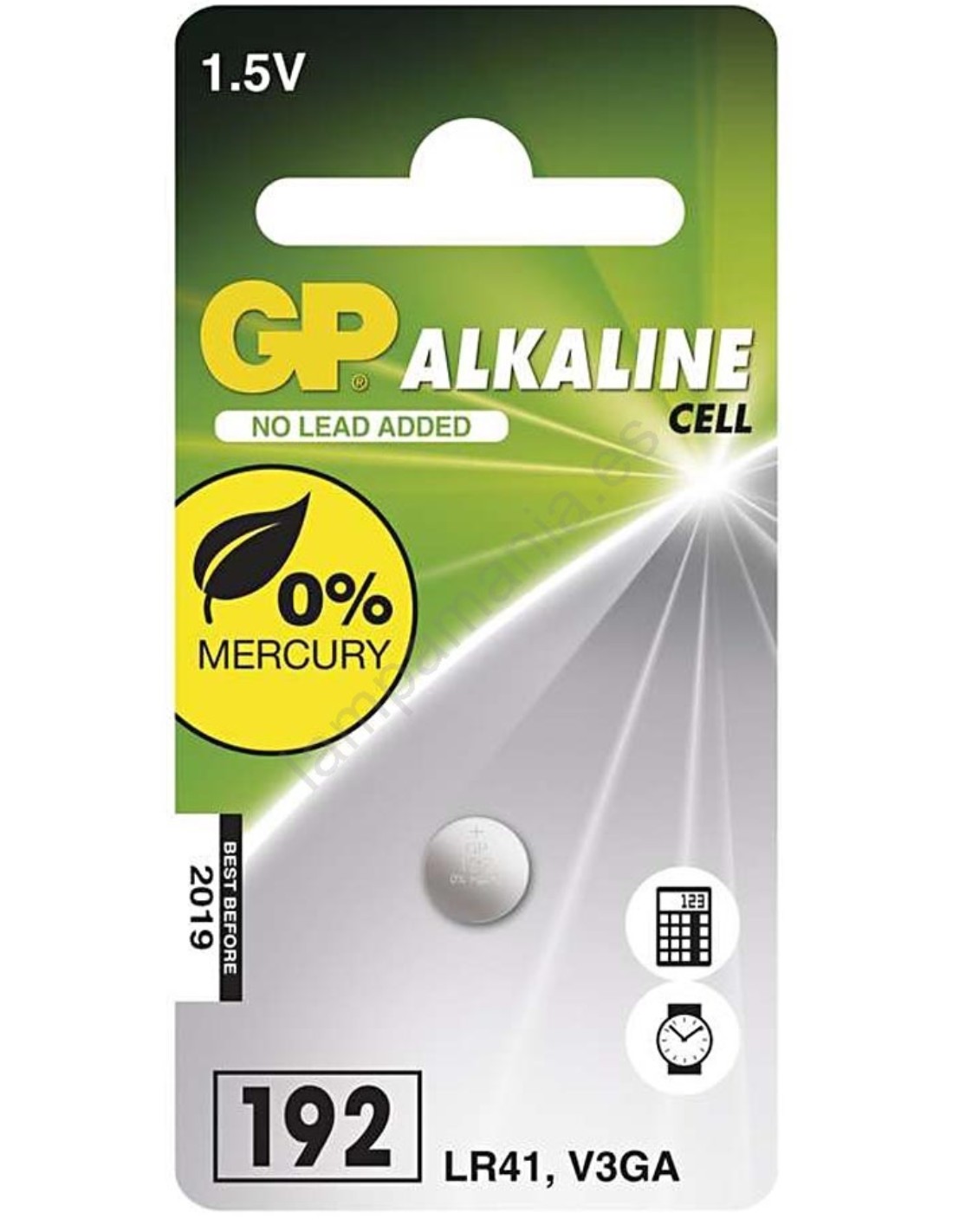 PILAS REDONDA LR41 1,5V ALCALINA (1 pila)